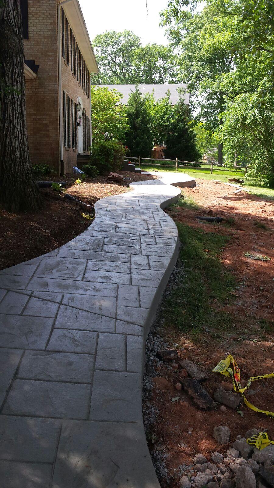 Ashlar Slate Sidewalk | Blackwater Concrete | Winchester, VA
